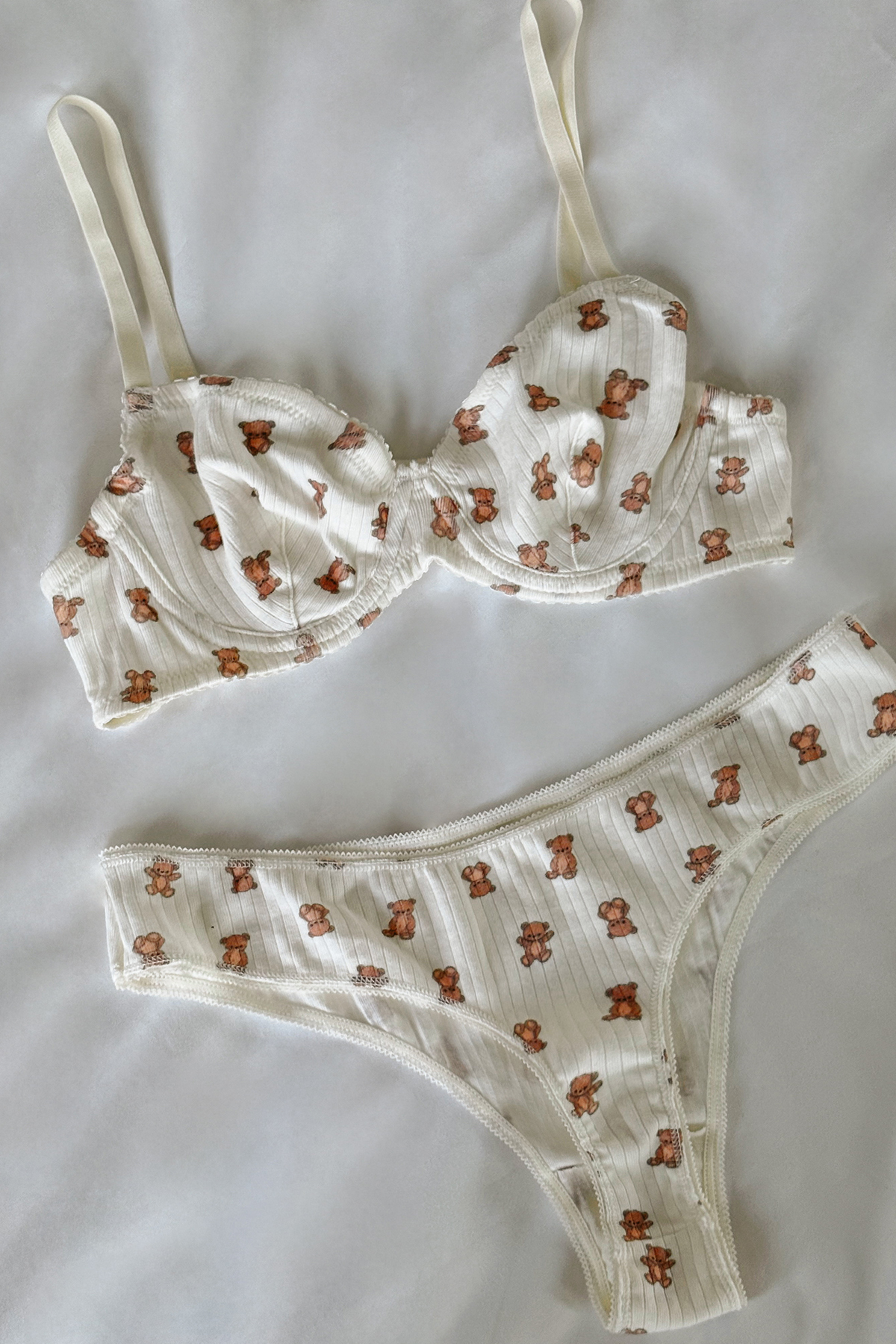 White Teddy Bear Underwear ATE-2869 - Eyyo